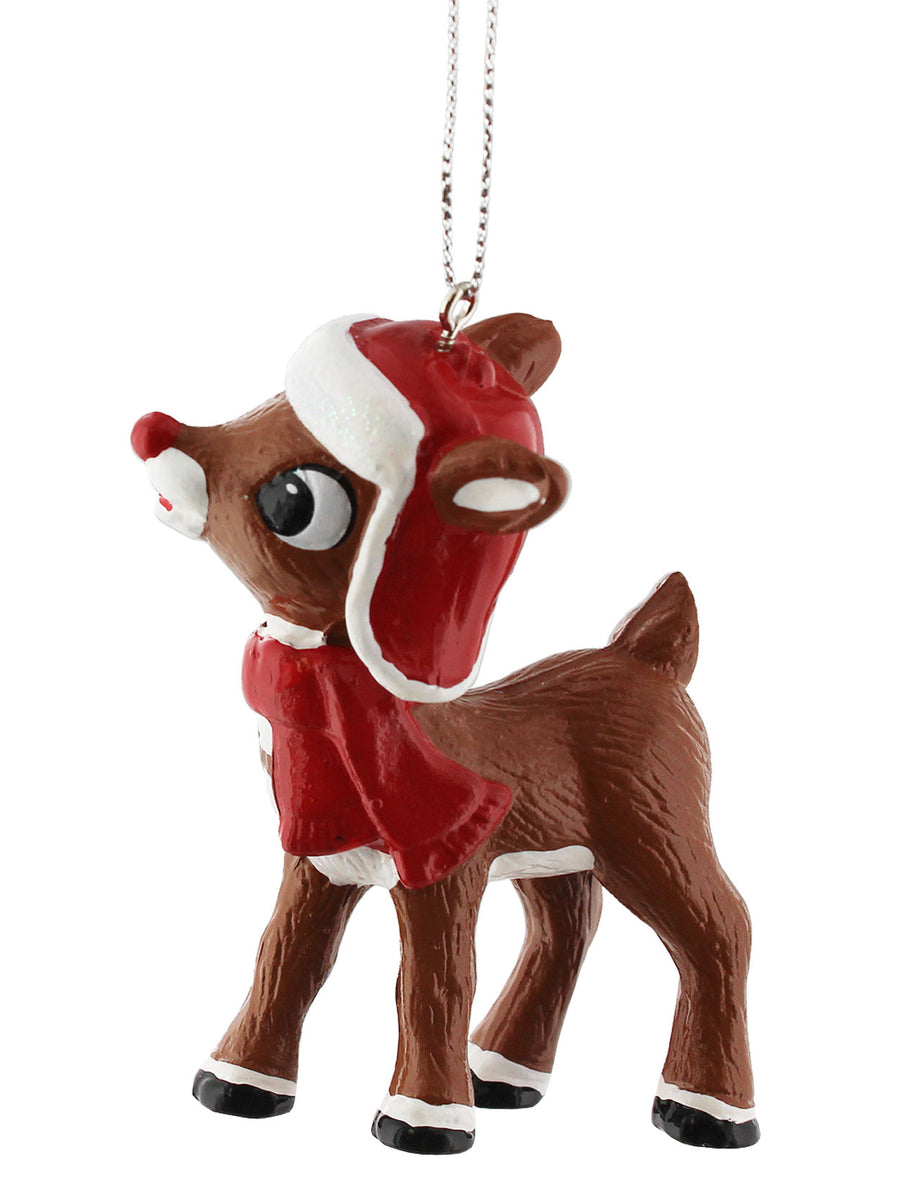 Kurt S. Adler Rudolph the Red-Nosed Reindeer in Santa Hat Christmas Ho ...