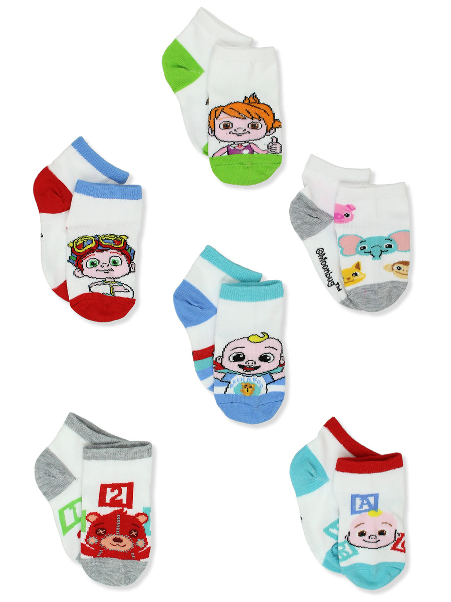 Cocomelon Quarter Socks 6-Pack – Yankee Toybox