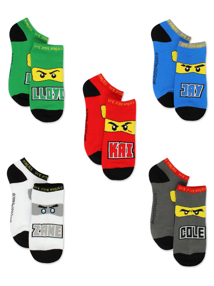 Lego Ninjago No Show Socks 5-Pack – Yankee Toybox