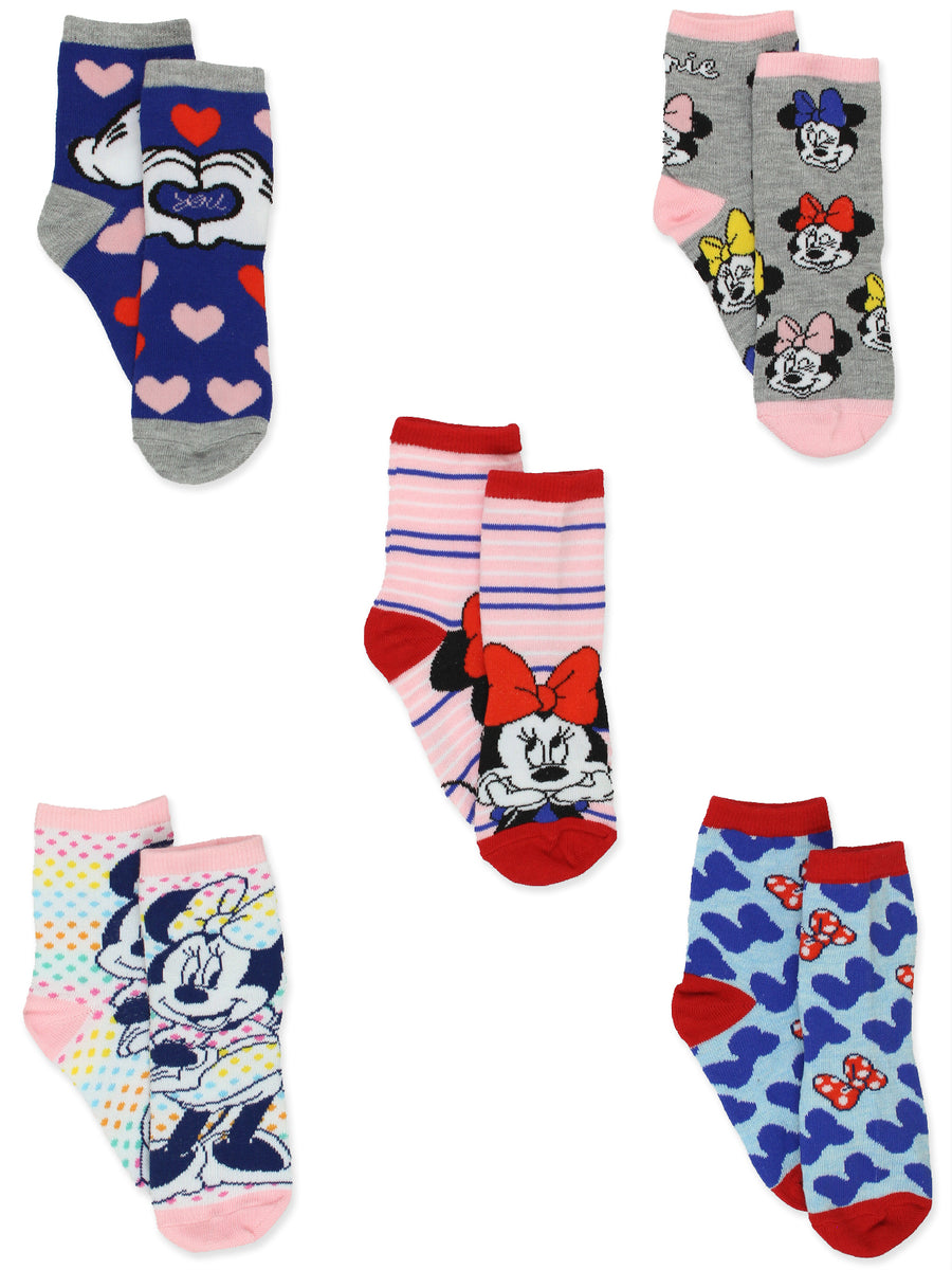 Minnie Mouse Crew Socks 5-Pack – Yankee Toybox