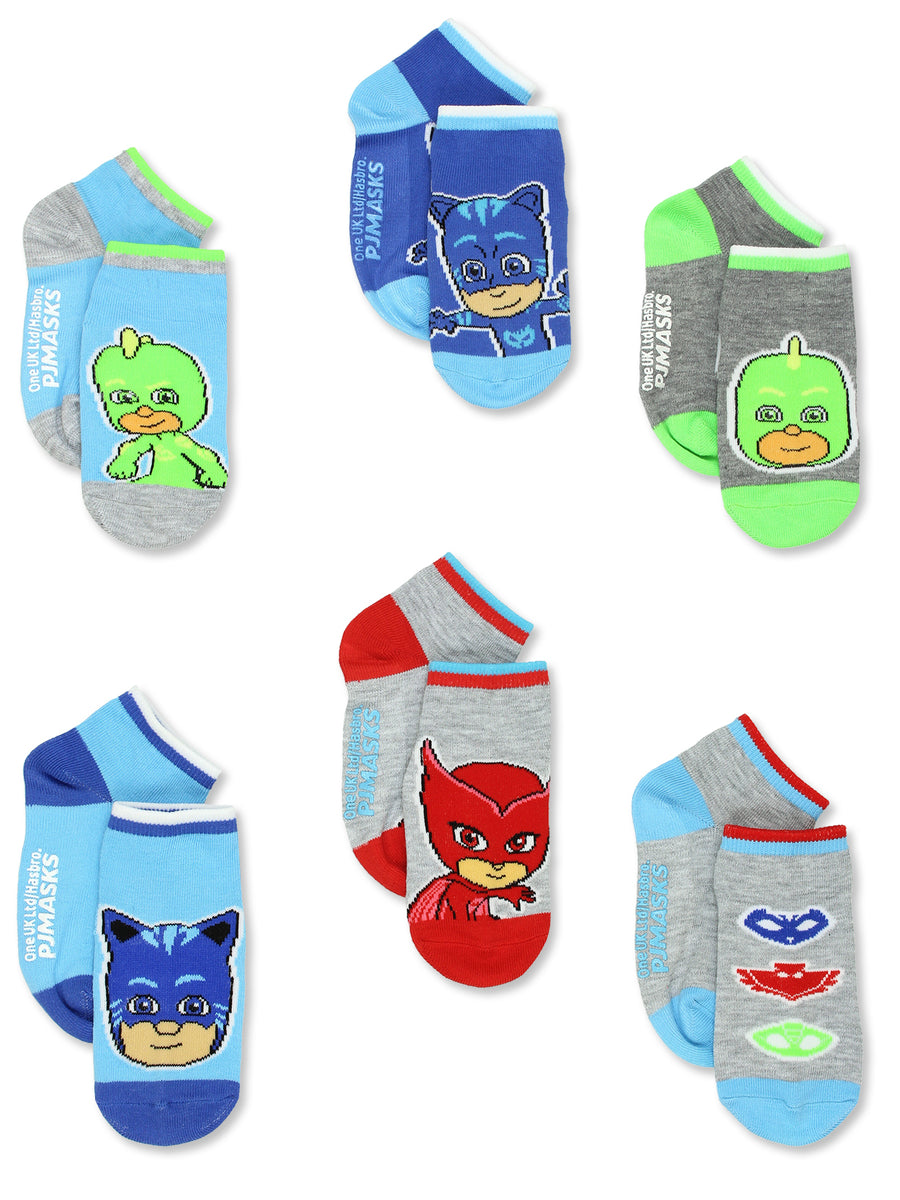PJ Masks Gripper Quarter Socks 6-Pack – Yankee Toybox